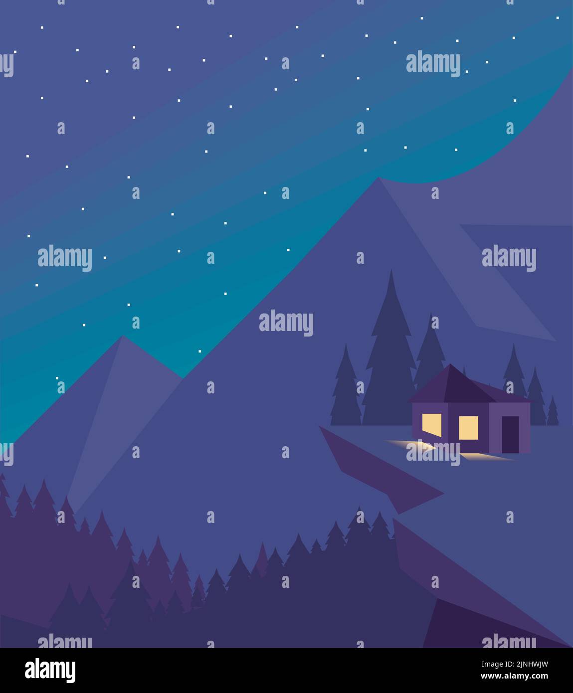 house on the cliff Stock Vector Image & Art - Alamy