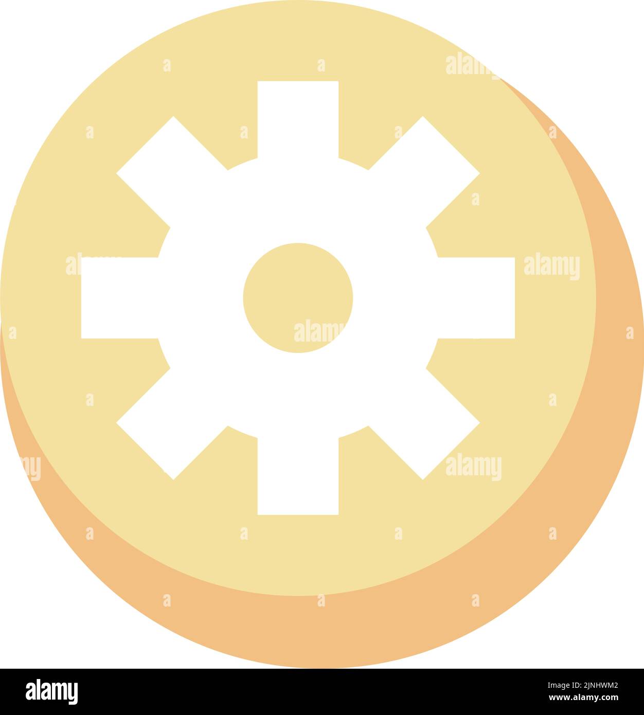 gear cog in button Stock Vector Image & Art - Alamy
