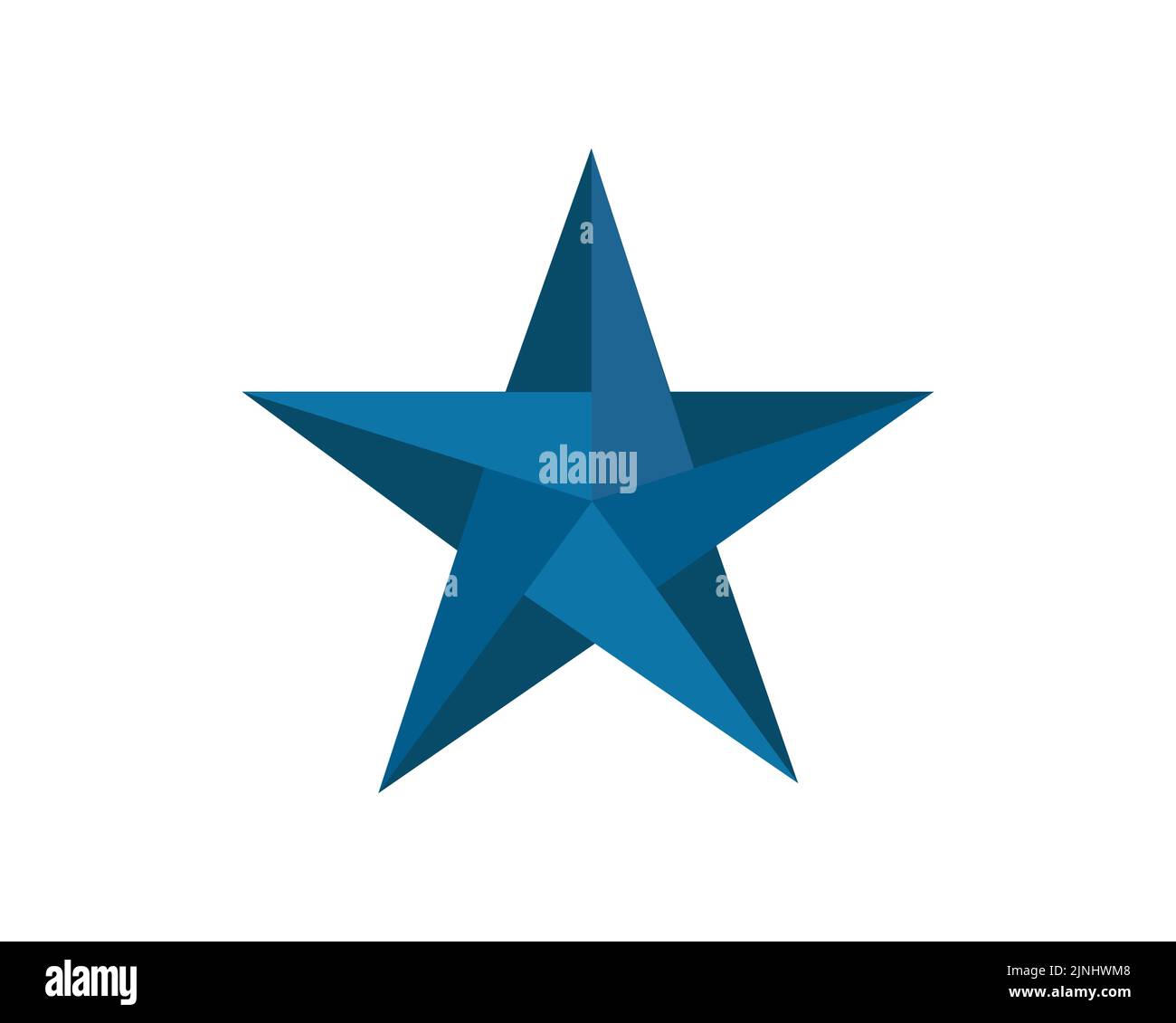 Simple Paper Star with Folded Effect Illustration Stock Vector Image ...