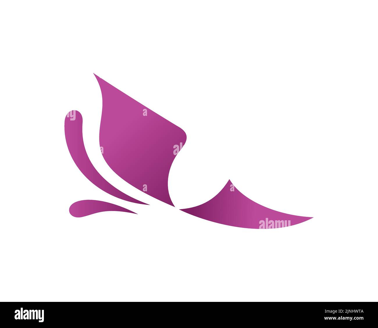 Simple Abstract Flying Butterfly Illustration Stock Vector Image & Art ...