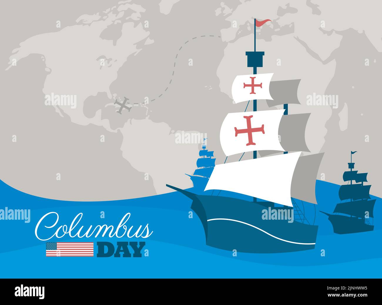 Columbus ships Stock Vector Images - Alamy