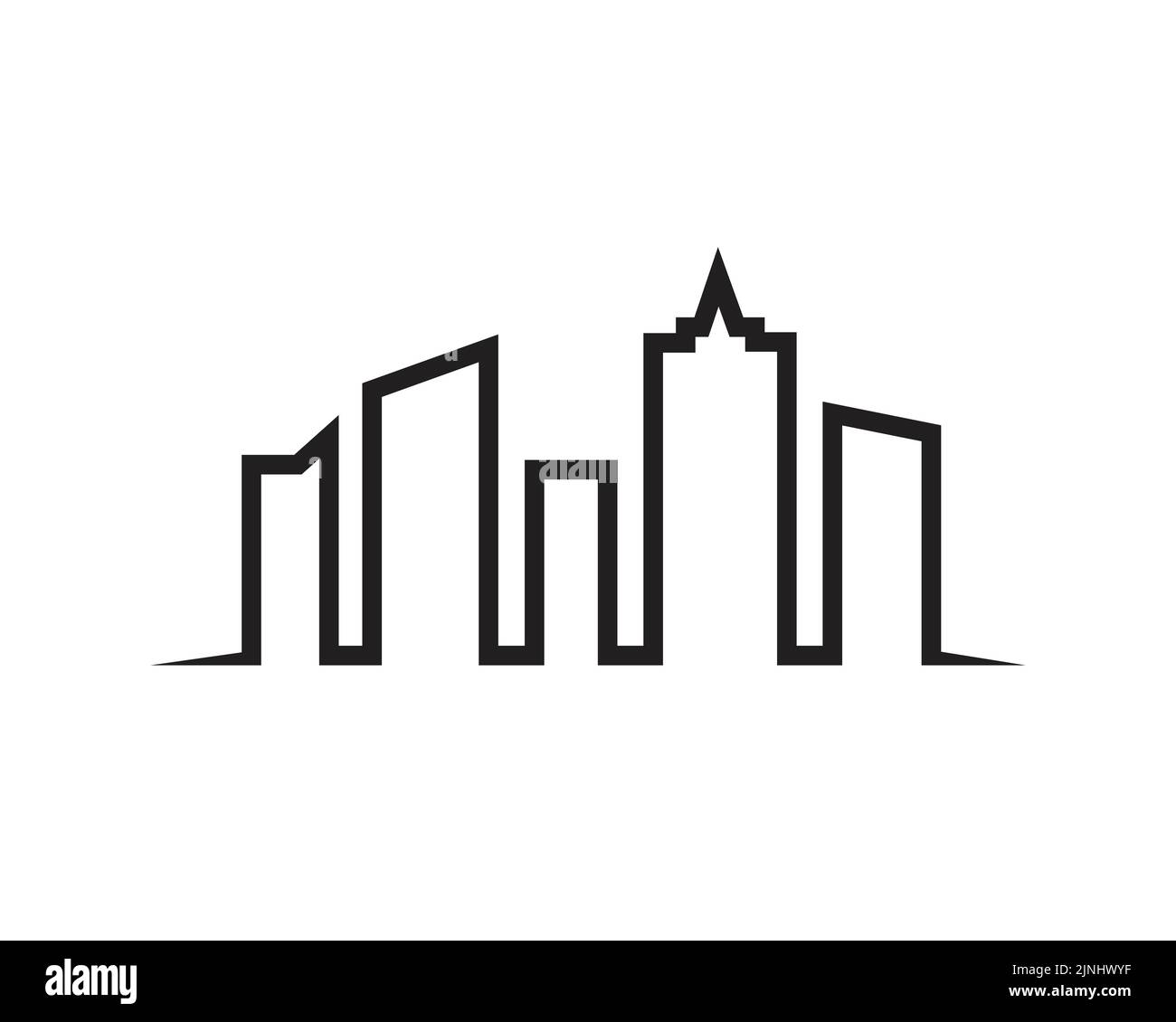 Big city skyscrapers skyline Cut Out Stock Images & Pictures - Alamy