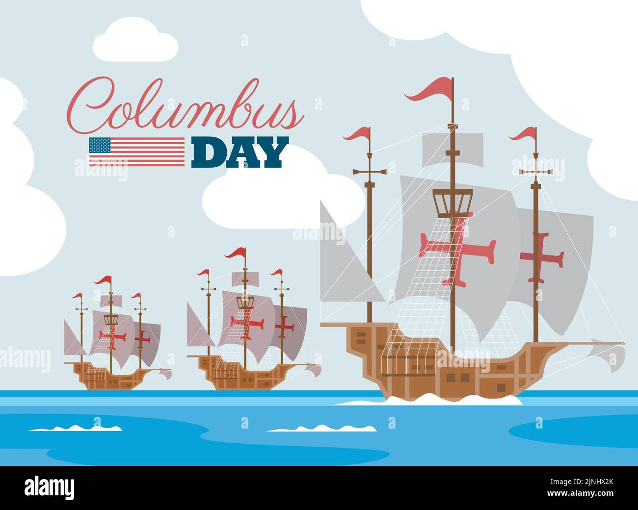 Postcard of boats Stock Vector Images - Alamy