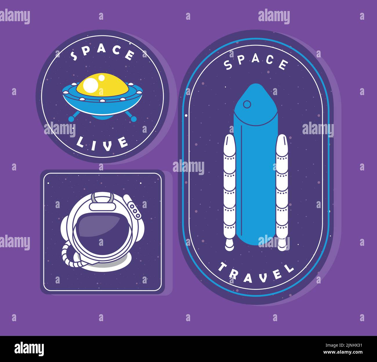 three space badges icons Stock Vector Image & Art - Alamy
