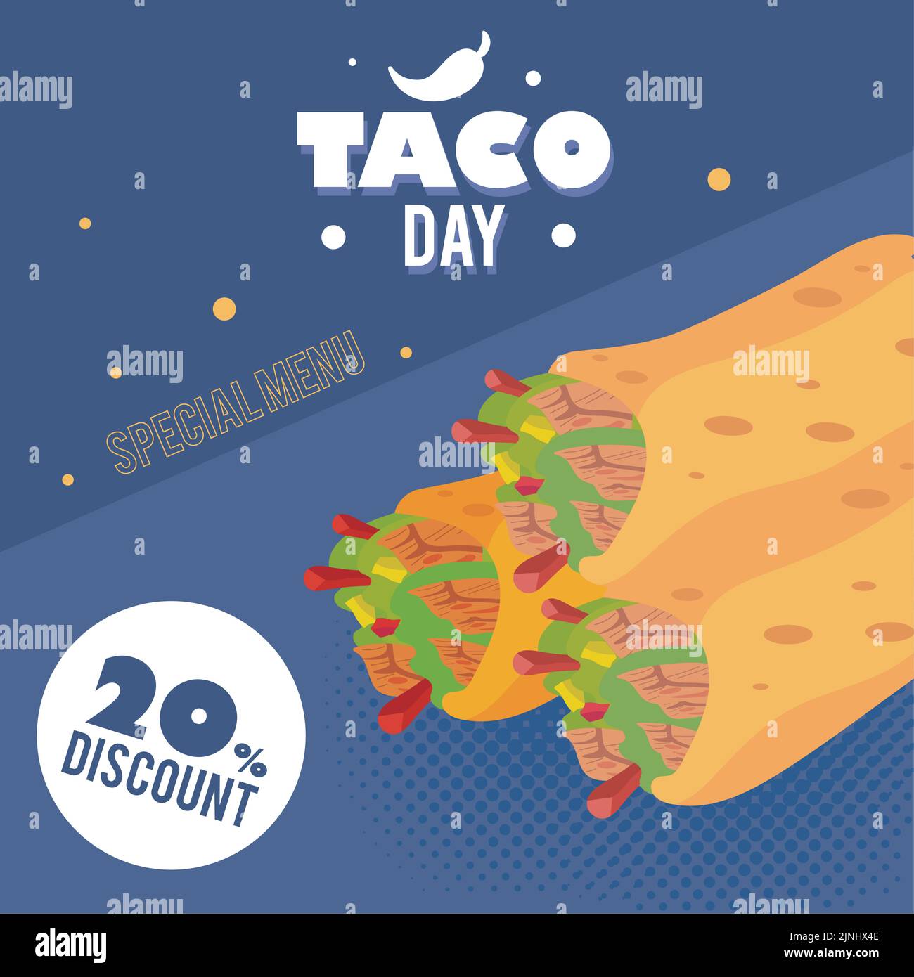 taco day special menu Stock Vector Image & Art - Alamy