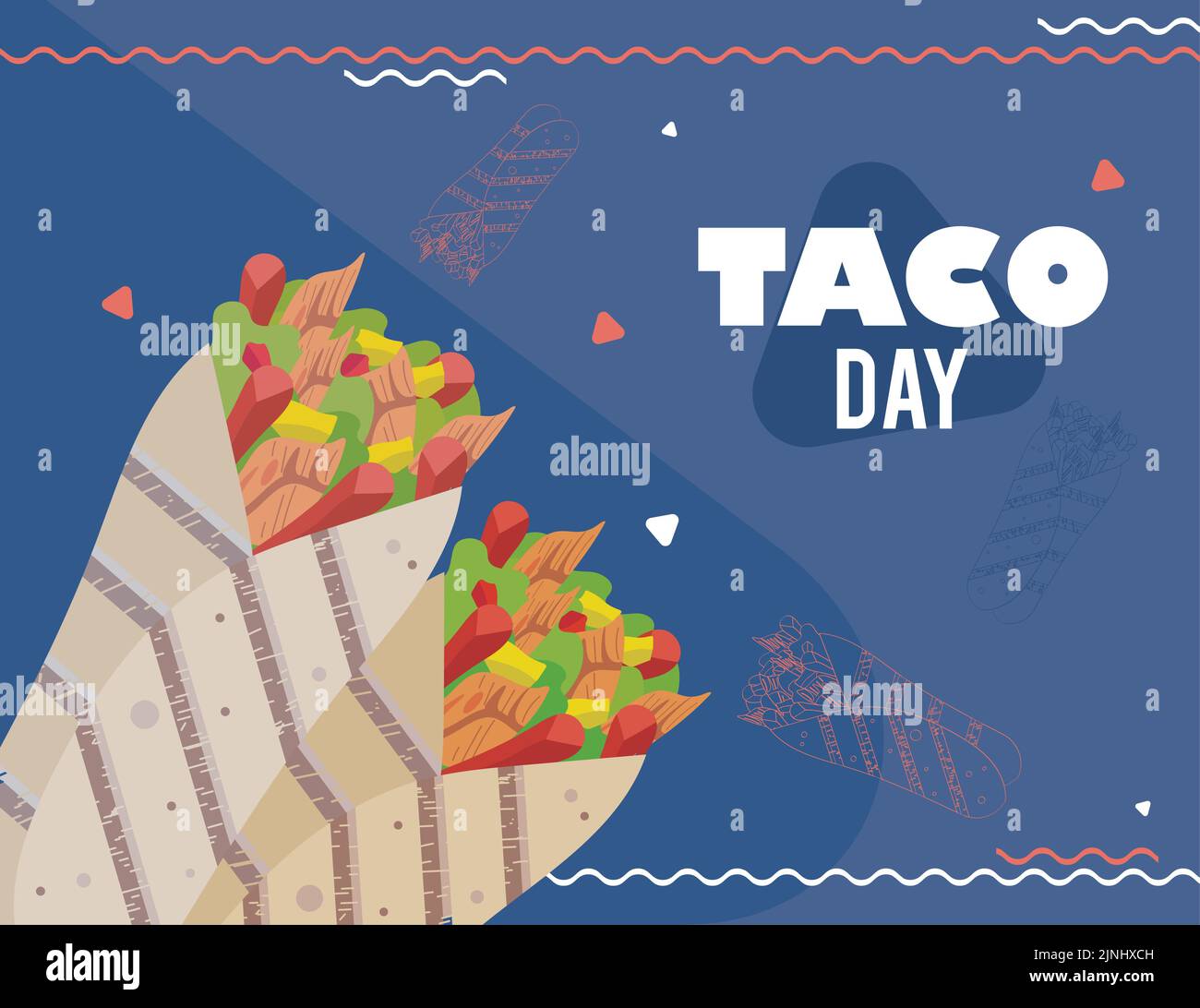 taco day lettering card Stock Vector Image & Art - Alamy