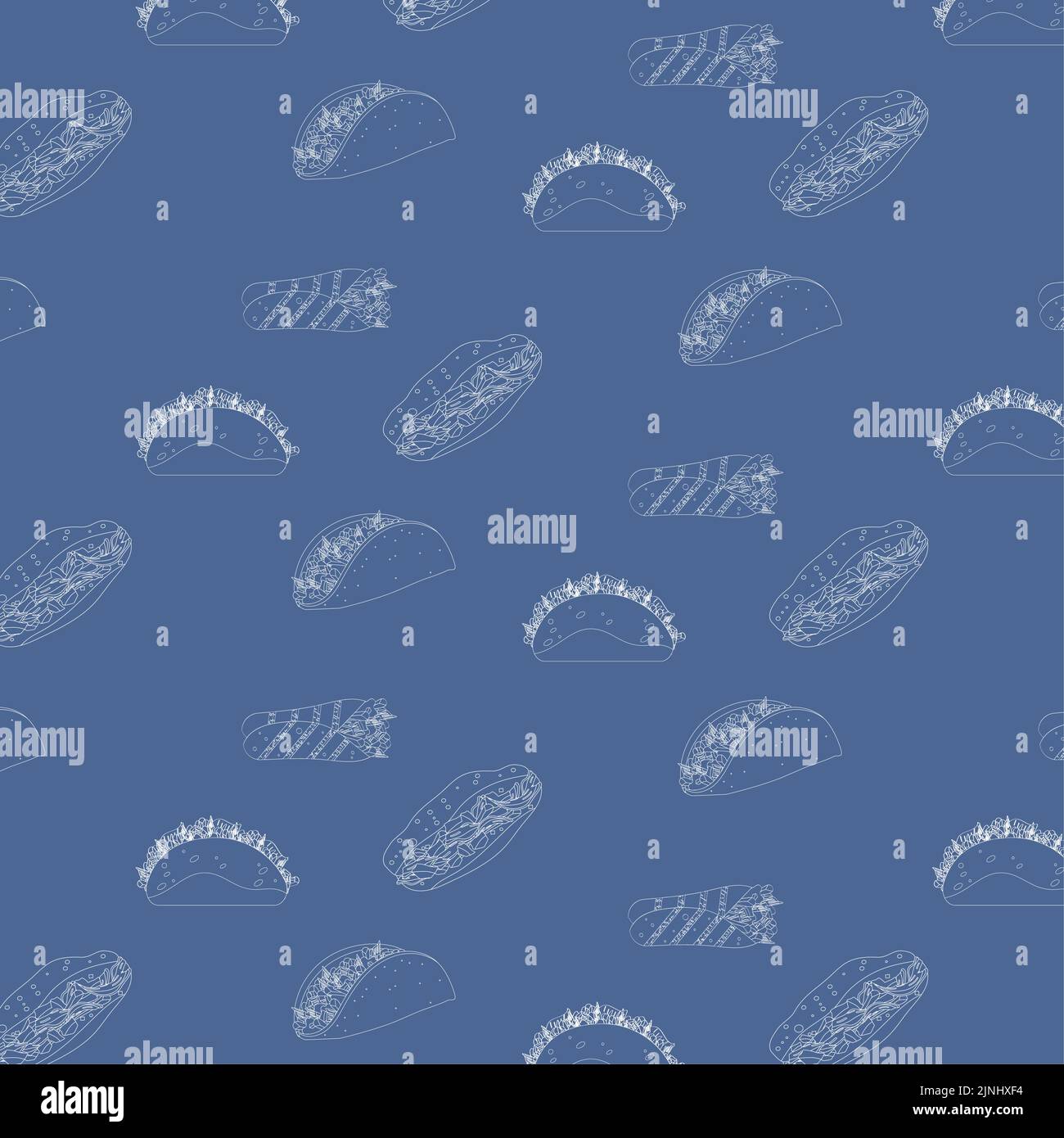 mexican burritos and tacos pattern Stock Vector Image & Art - Alamy
