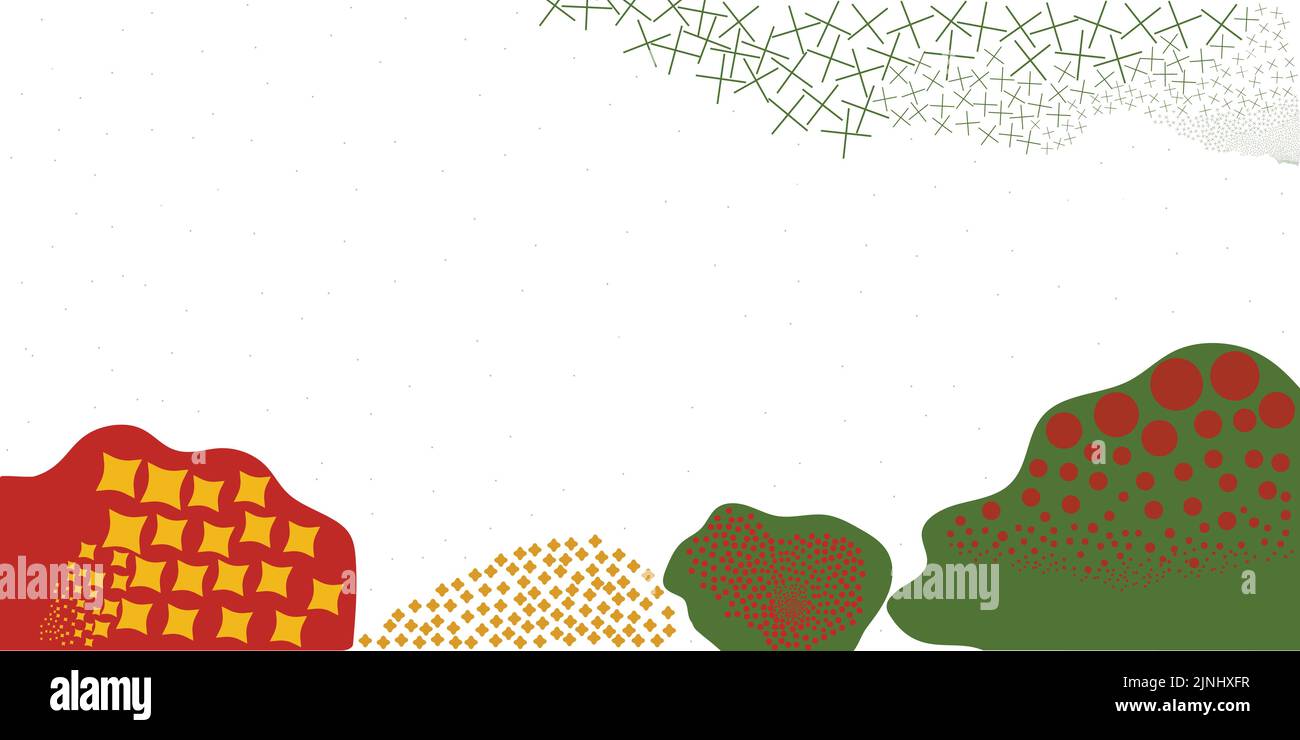 Set of Autumn graphic elements backgrounds, dots, spots,lines. Space ...