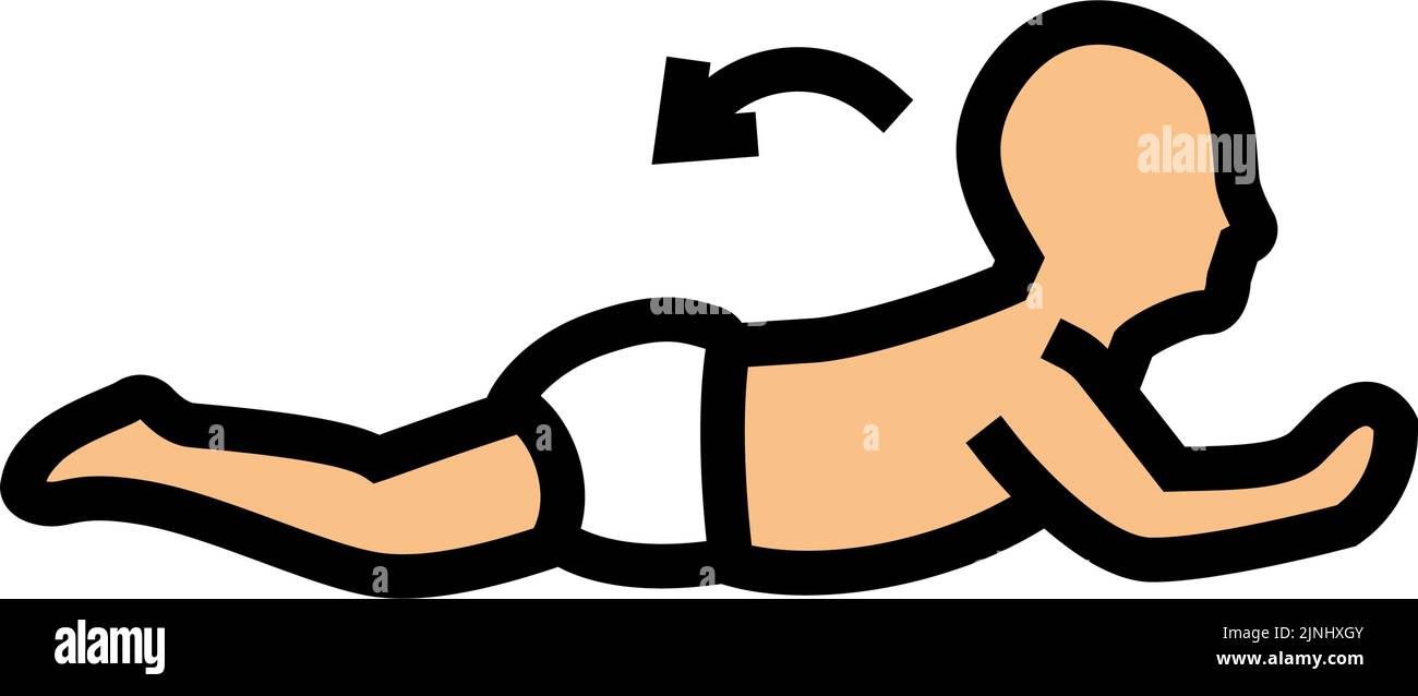 tonic labyrinthine reflex color icon vector illustration Stock Vector ...