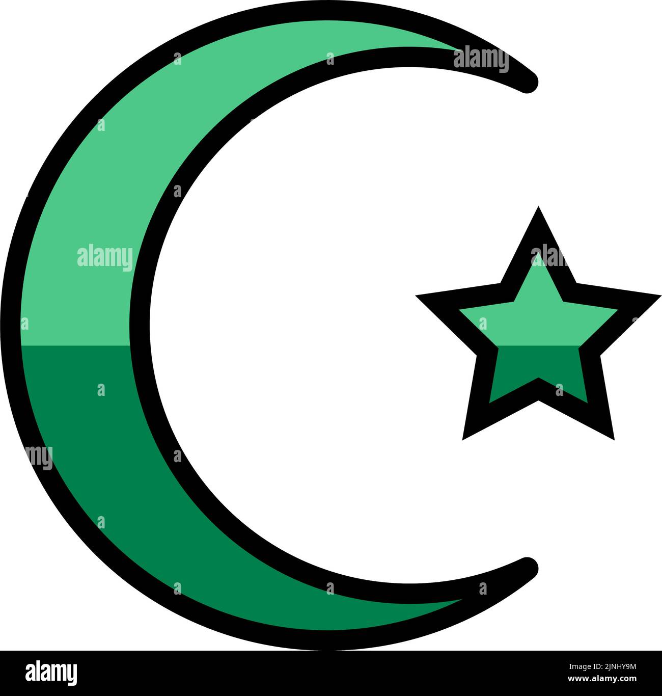 islam religion color icon vector illustration Stock Vector Image & Art ...