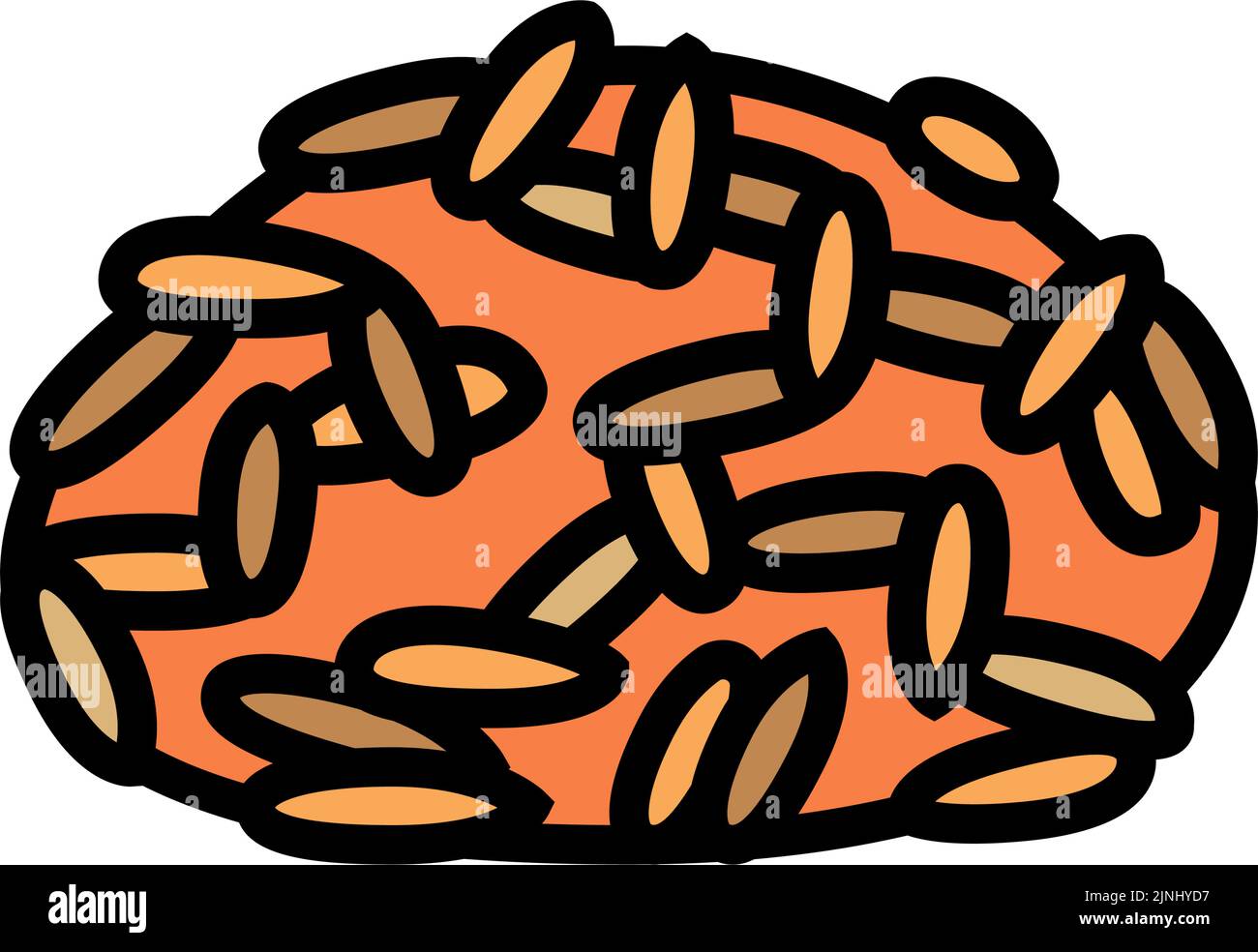 red cargo rice color icon vector illustration Stock Vector Image & Art ...