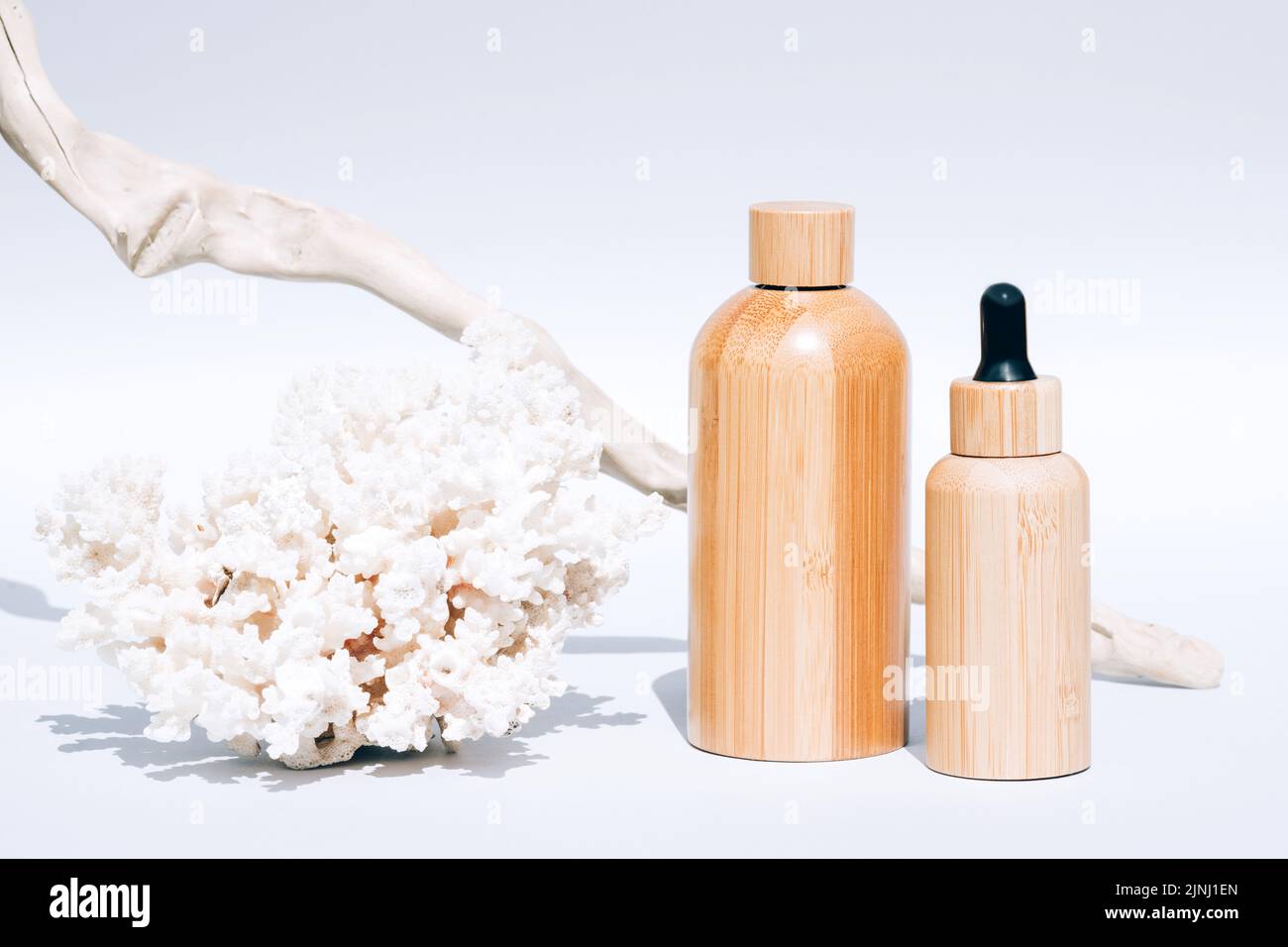 Cosmetic self-care products with natural Dead Sea minerals in wooden ...