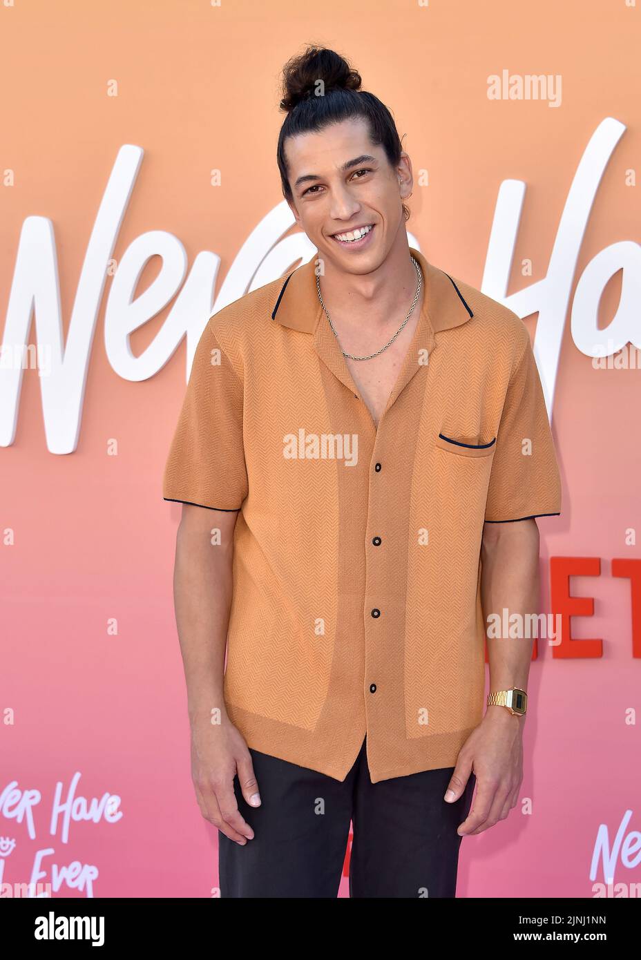 Westwood, USA. 11th Aug, 2022. Benjamin Norris walking on the red ...