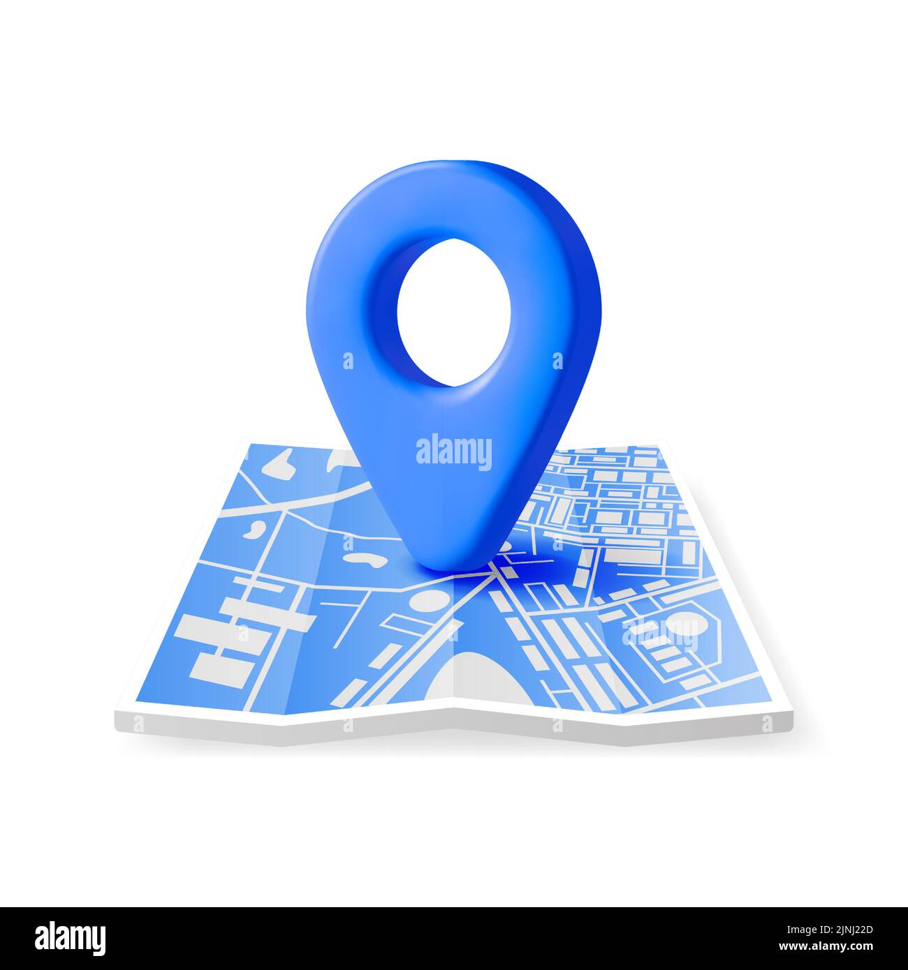 Folded paper map hi-res stock photography and images - Alamy