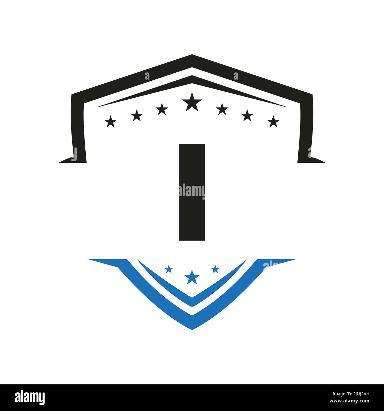 Letter I Automotive Shield Logo Vector Template. Transportation Logo ...