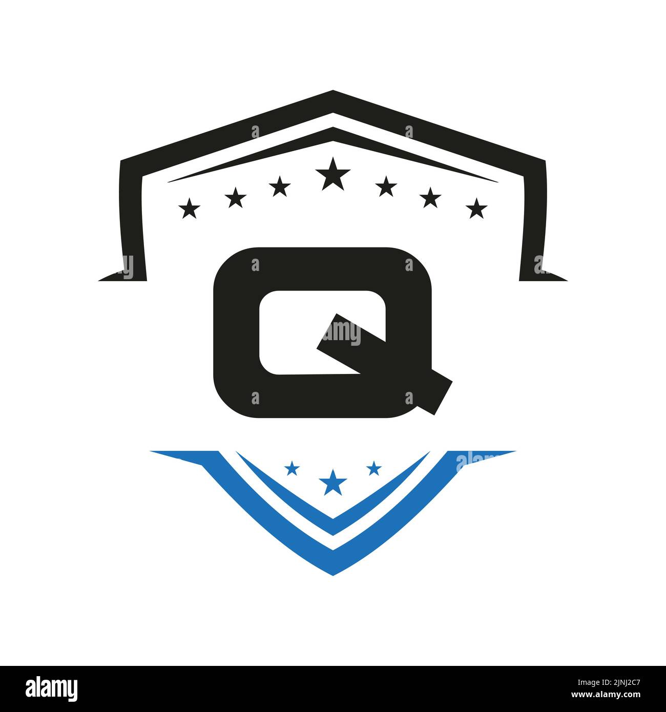 Letter Q Automotive Shield Logo Vector Template. Transportation Logo ...