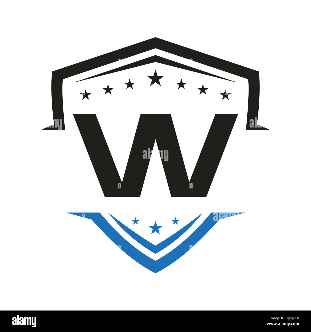 Letter W Automotive Shield Logo Vector Template. Transportation Logo ...