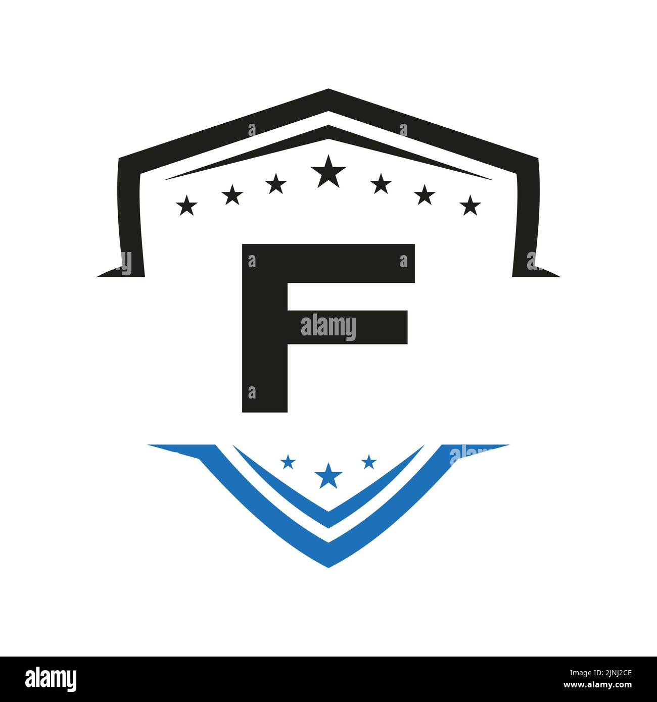 Letter F Automotive Shield Logo Vector Template. Transportation Logo ...
