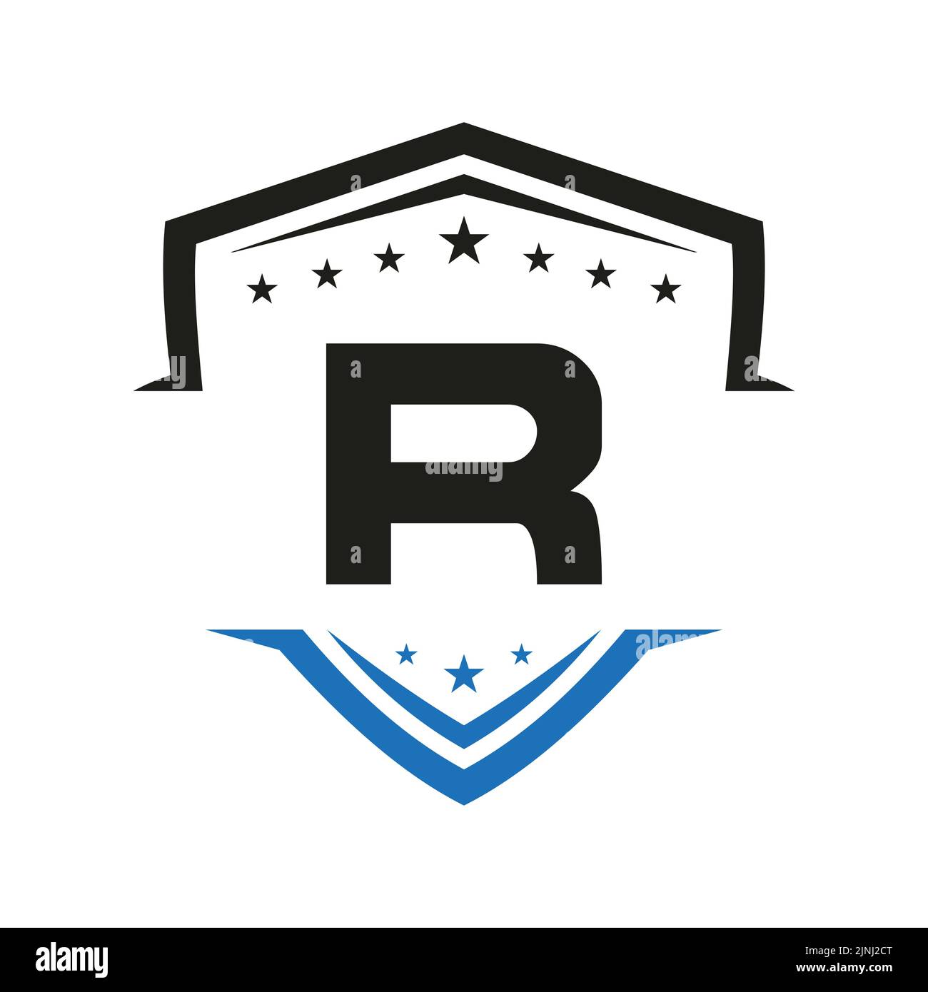 Letter R Automotive Shield Logo Vector Template. Transportation Logo ...