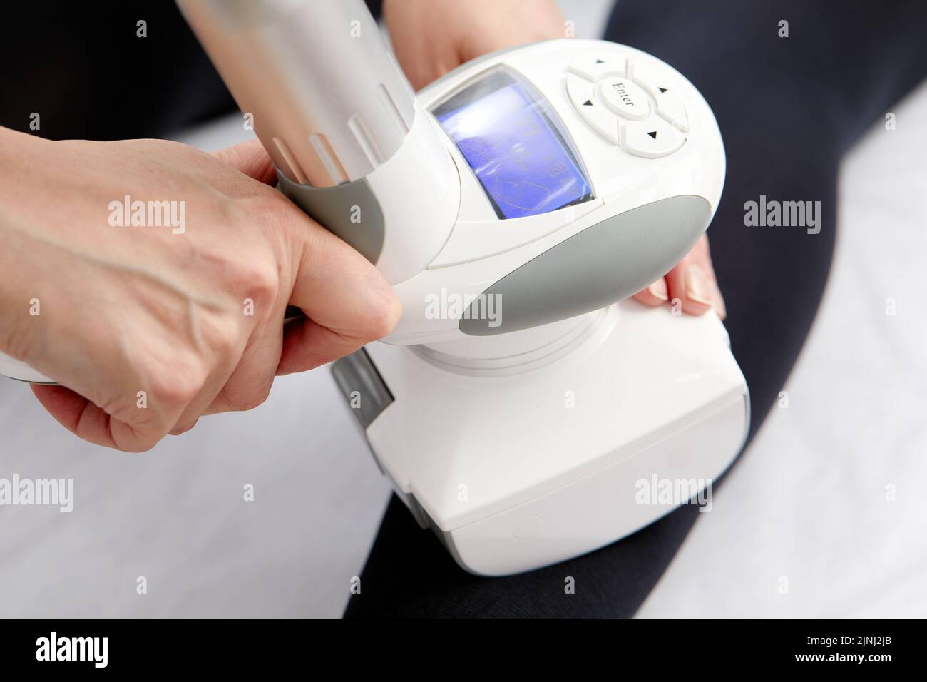 Woman Receives Lpg Massage To Remove Cellulite From Her Body For