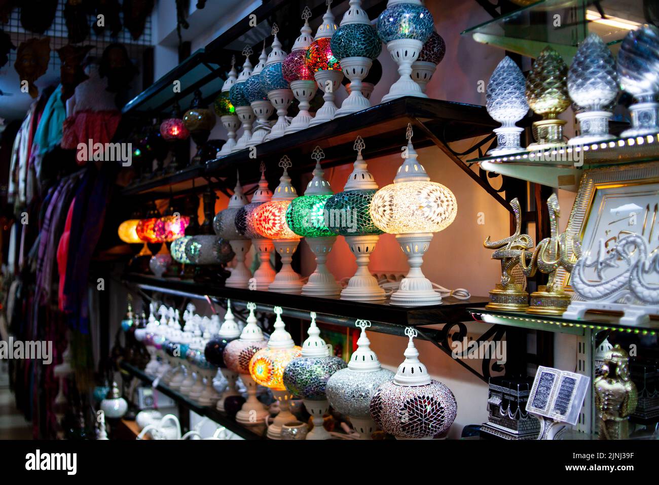 Traditional handmade multicolor Turkish, Moroccan, Arabian lamps ...