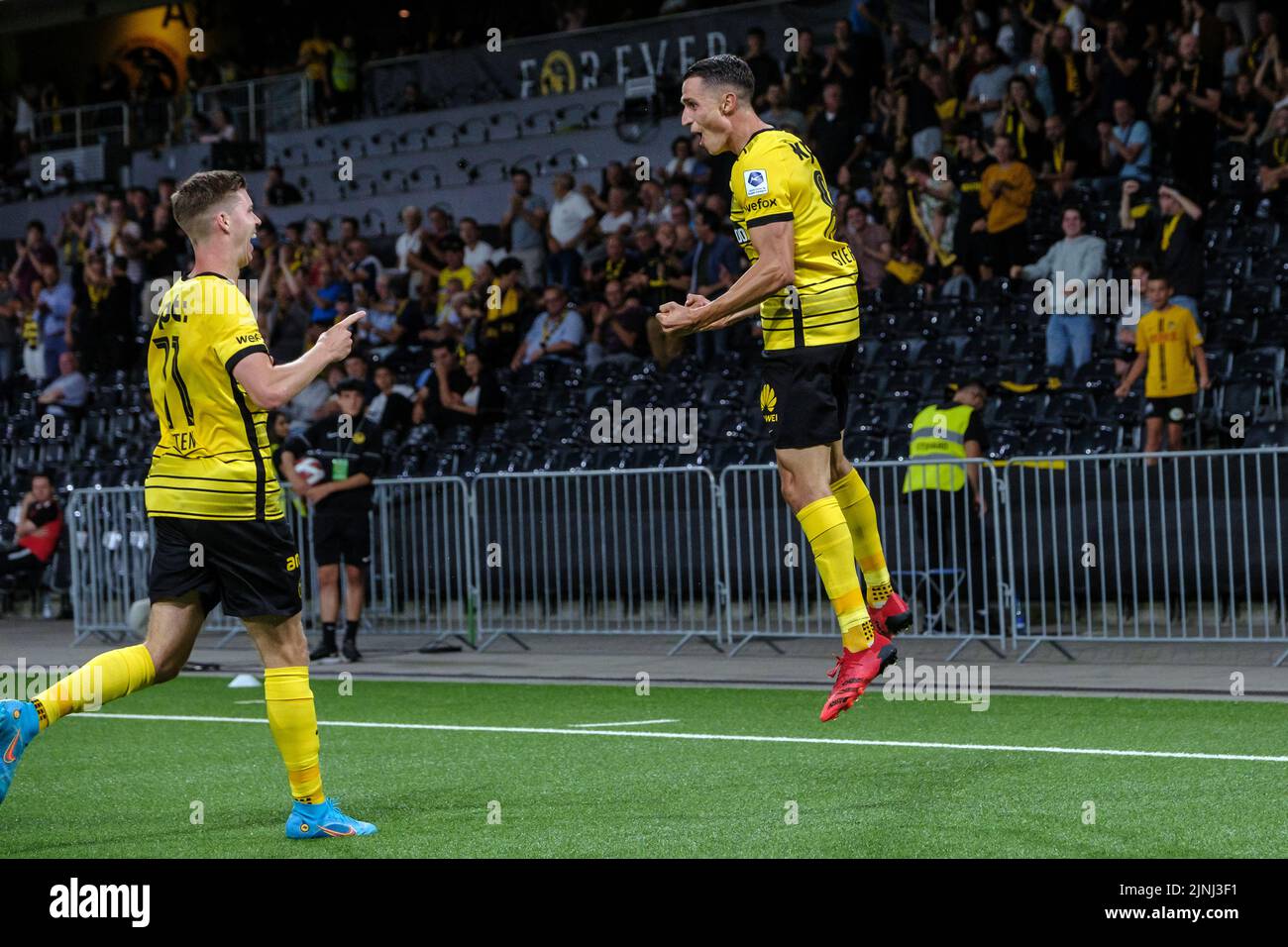 Bern, Switzerland. 11th Aug, 2022. Vincent Sierro (8) of Young Boys ...