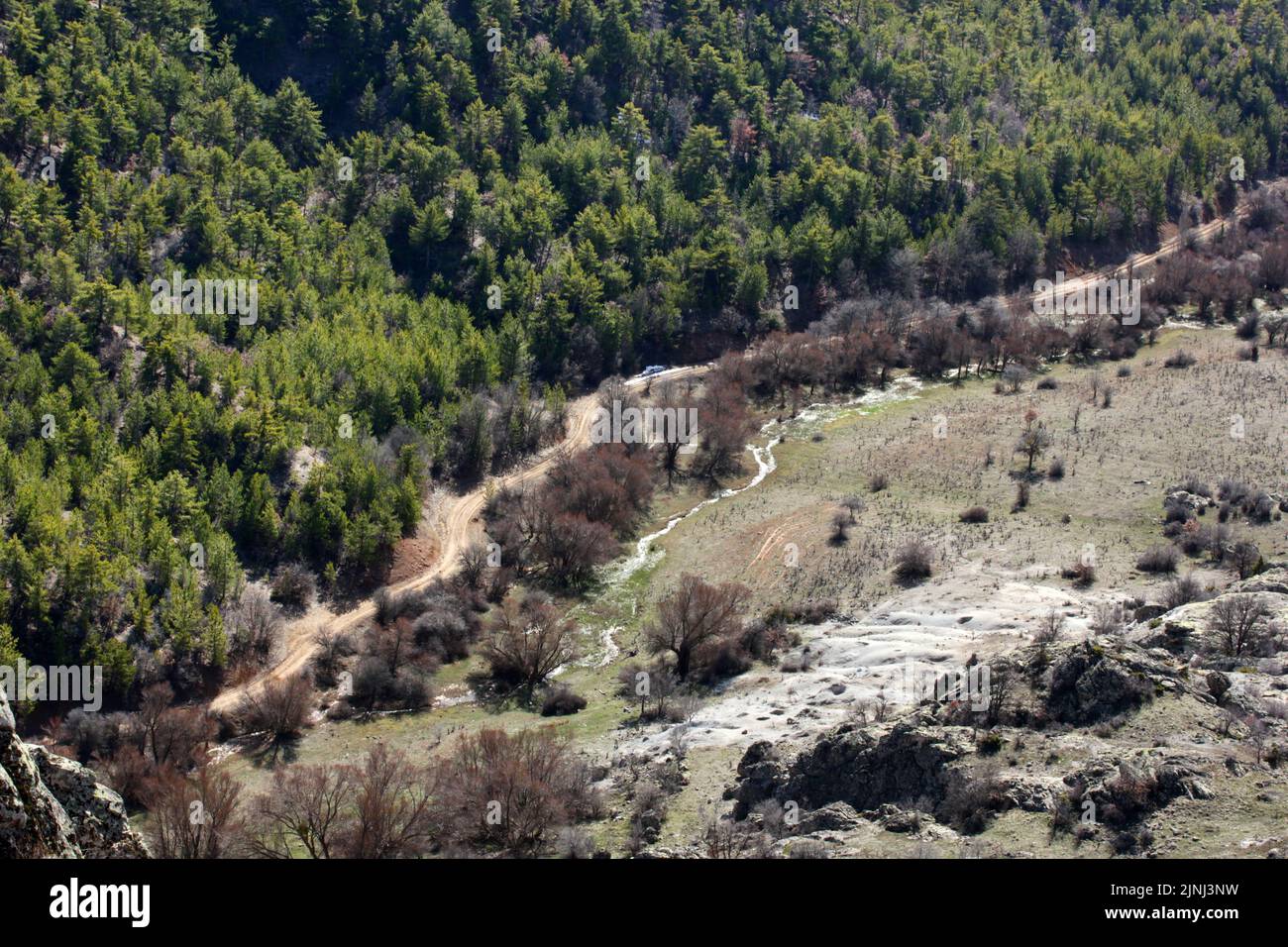 view of the valley from above Stock Photo - Alamy