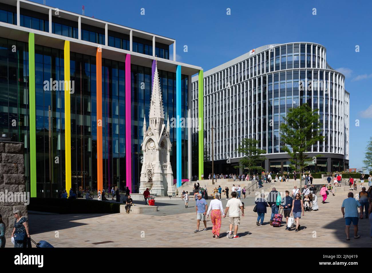 BIRMINGHAM, UK - AUGUST 11, 2022. A landscape view of Chamberlain ...