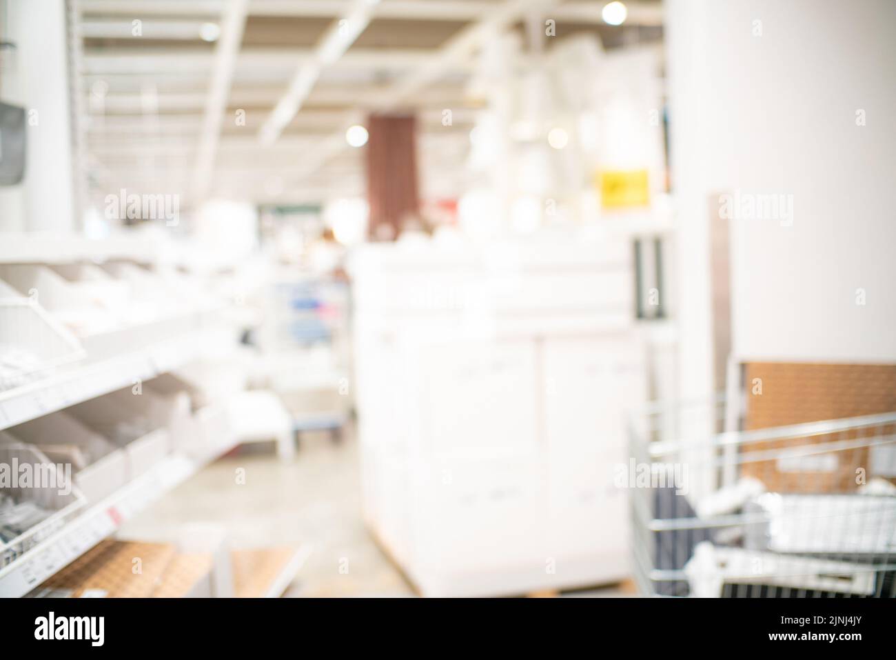Abstract blurred background people shopping in supermarket store ...