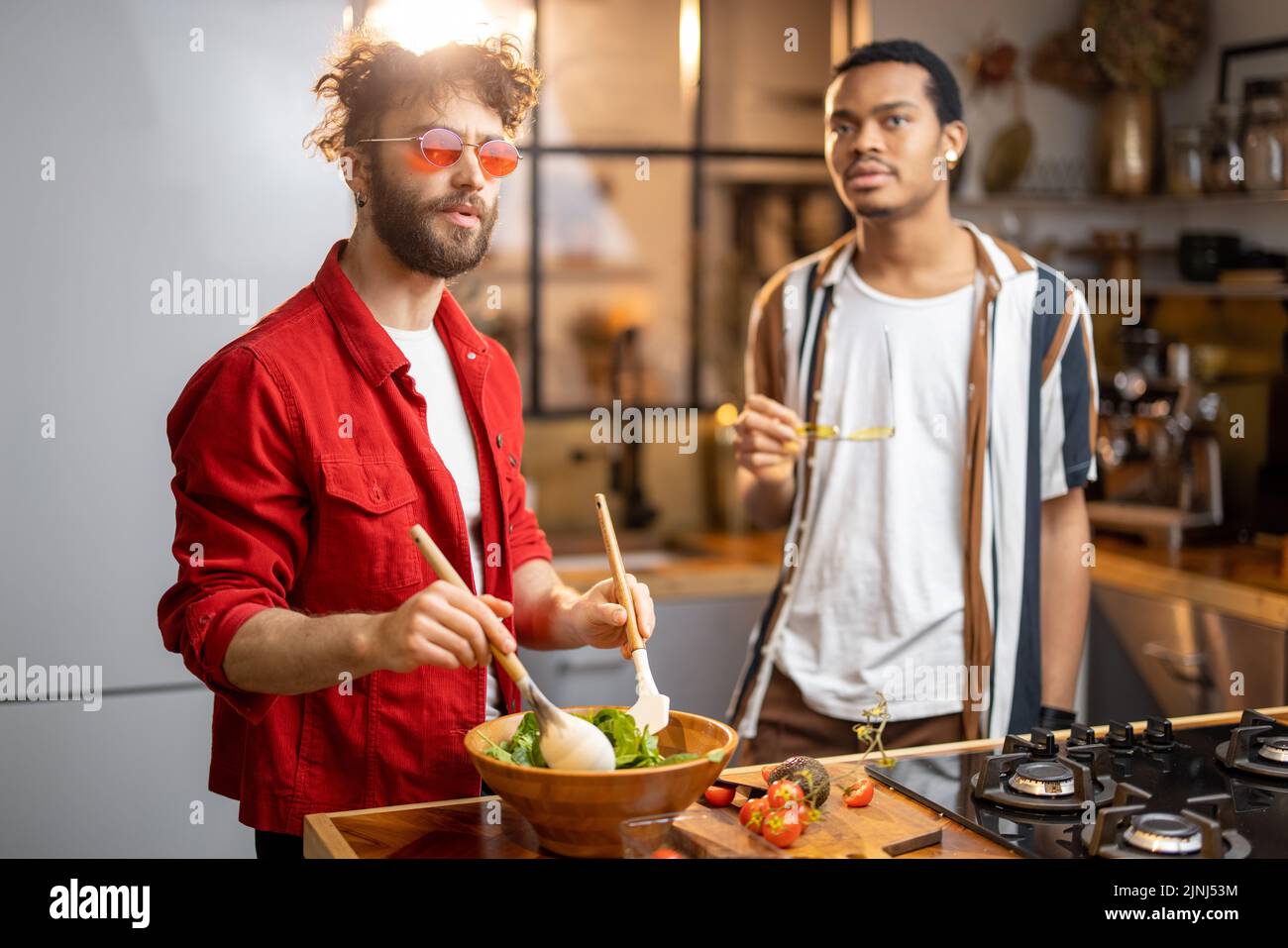 Together guys hi-res stock photography and images - Alamy
