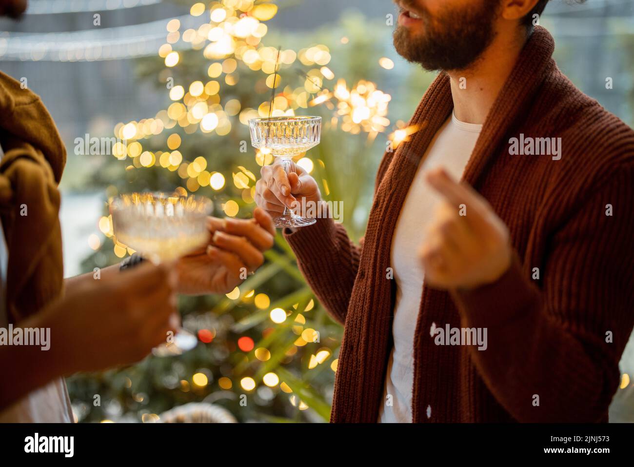 Lgbtq couple celebrating christmas hi-res stock photography and images ...