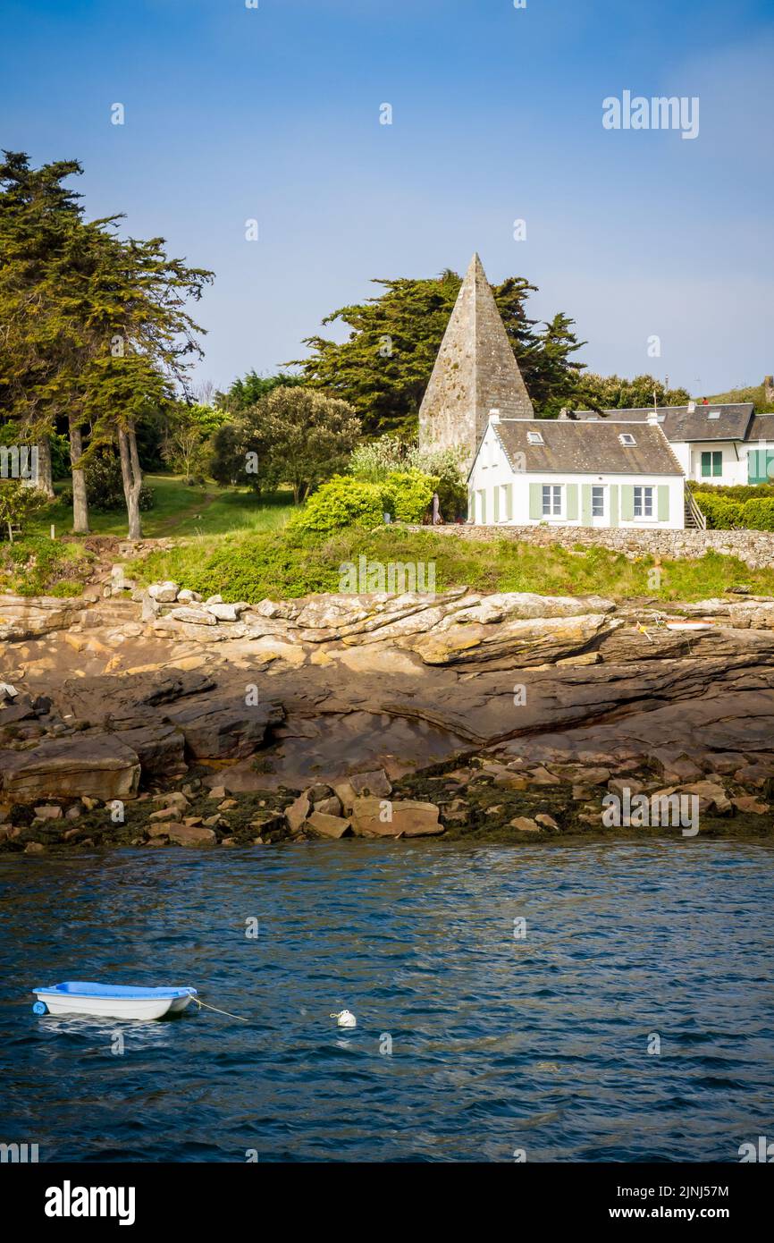 Old house on Chausey island in Brittany, France Stock Photo - Alamy