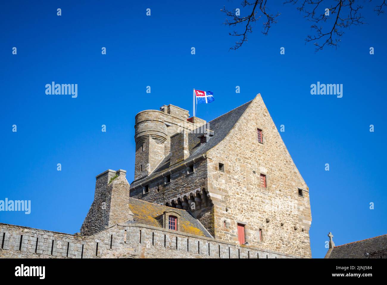 Saint-Malo city hall building in Brittany, France Stock Photo - Alamy