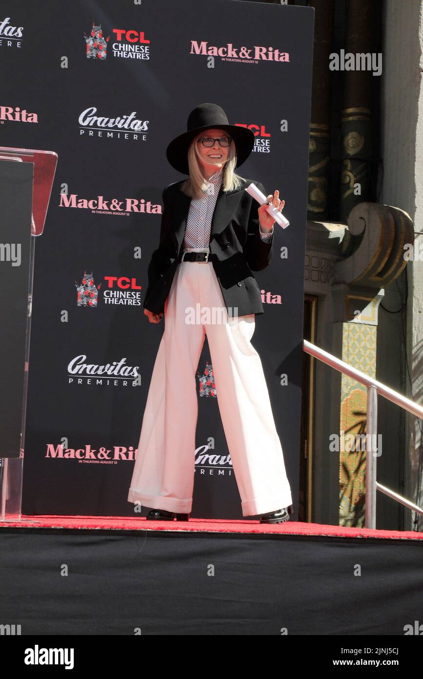August 11, 2022, Los Angeles, California, USA: Diane Keaton at a ...