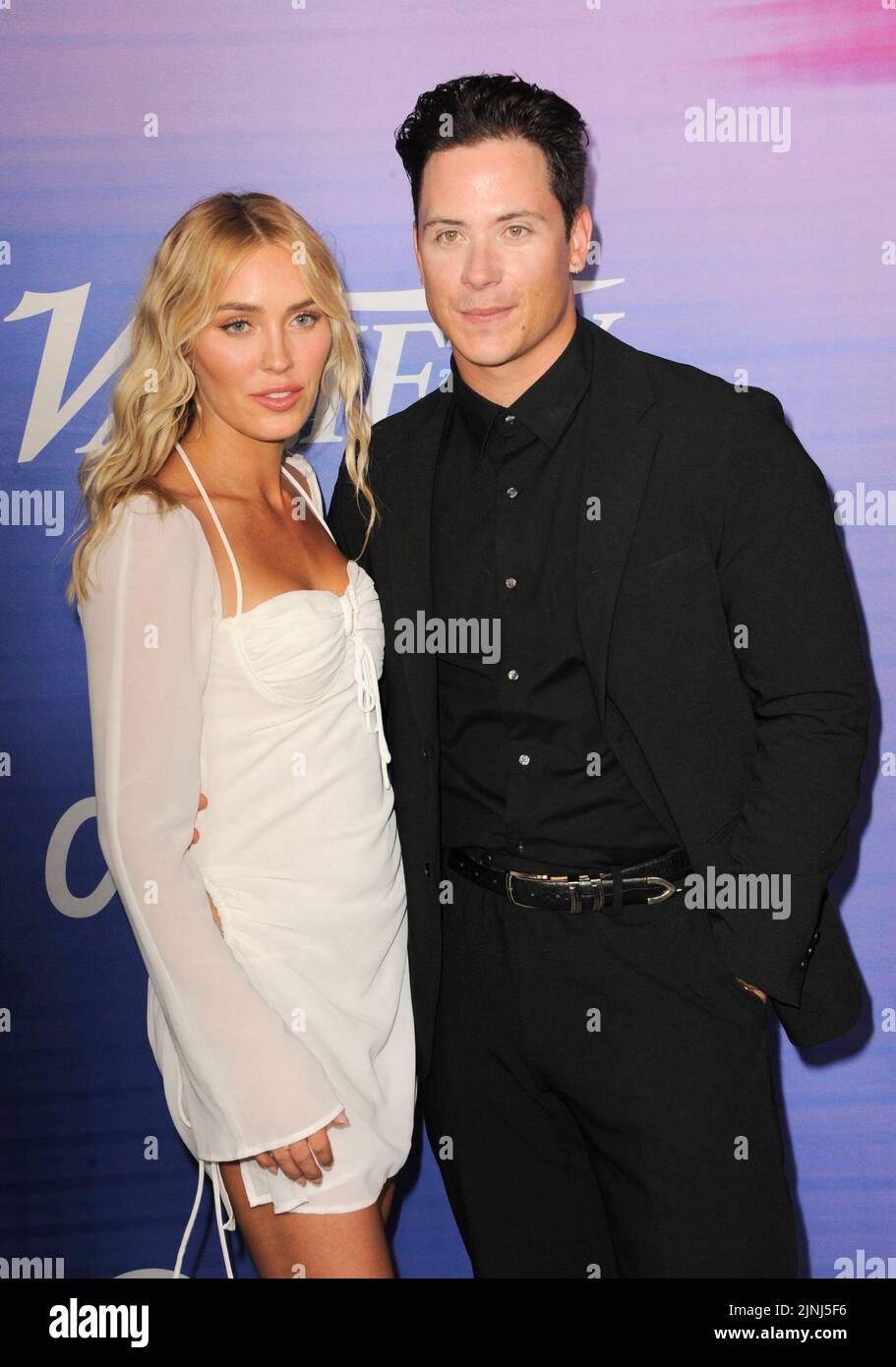 Los Angeles, CA. 11th Aug, 2022. Cassie Randolph, Brighton Reinhardt at ...