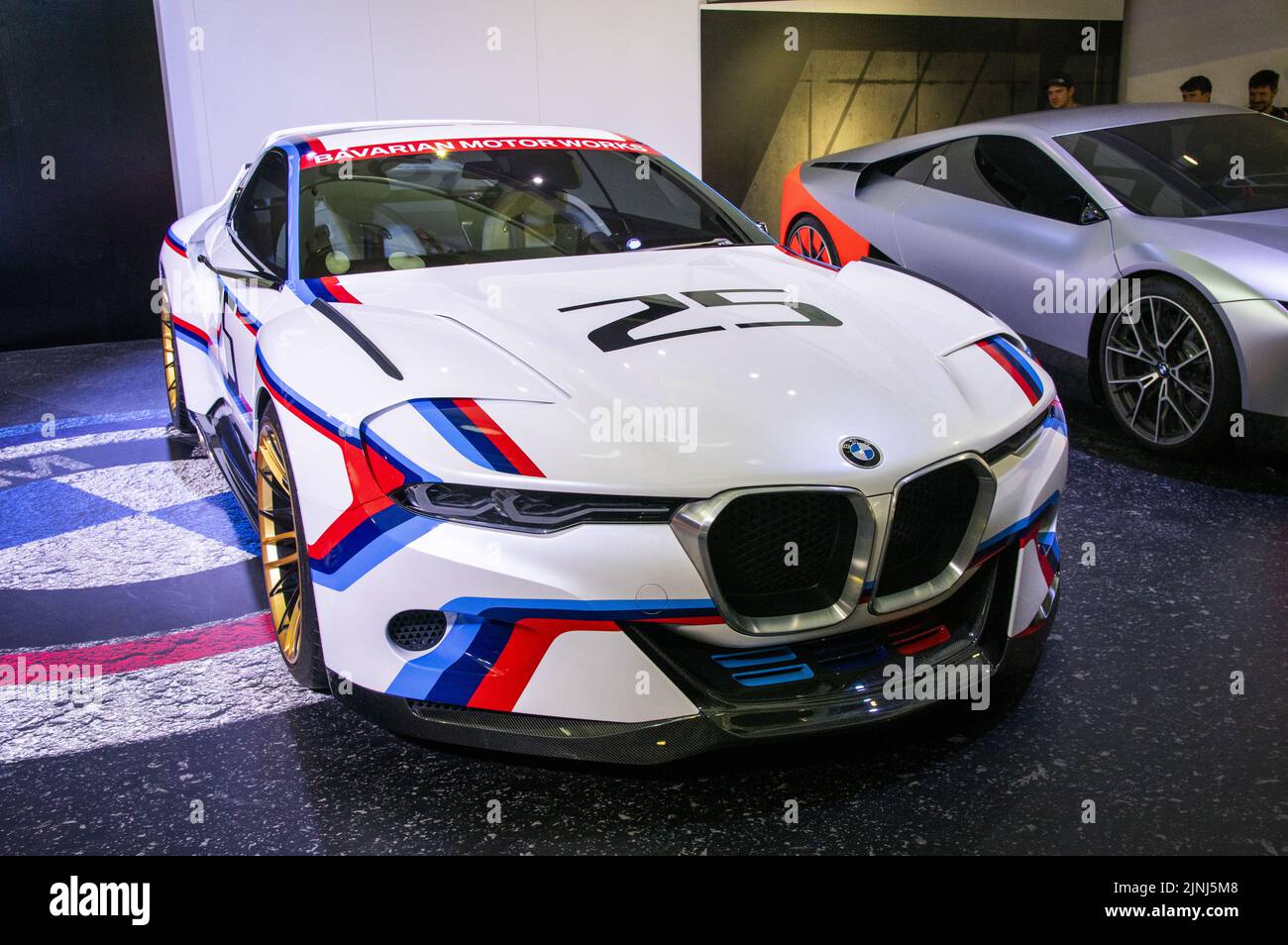 Munich, Germany - July 7 2022: Historic collection of BMW racing, sport, classic, concept cars ...