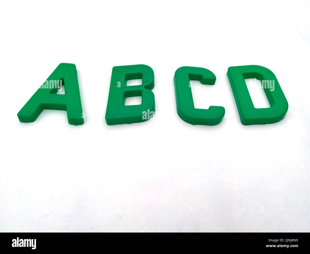 plastic letter isolated on white background Stock Photo - Alamy
