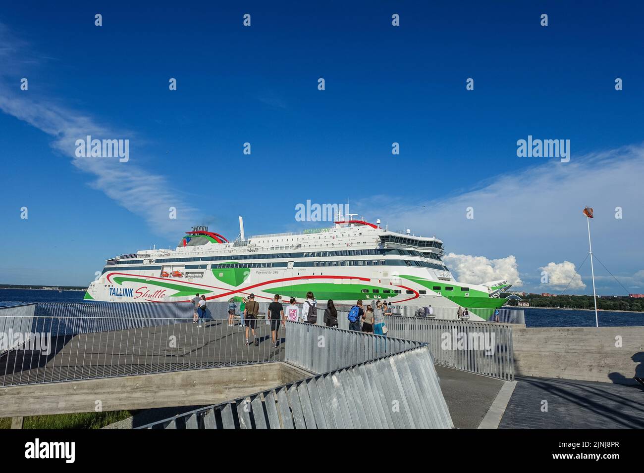 Tallinn, Estonia 31 July 2022 Tallink lines Megastar ferry connecting ...