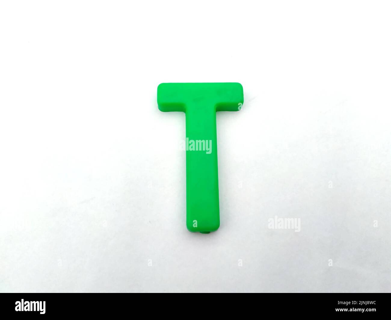 plastic letter isolated on white background Stock Photo - Alamy