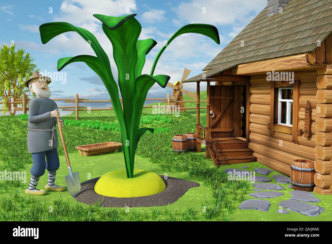 Repka (or turnip) - russian folk fairy tale about a grandfather who ...