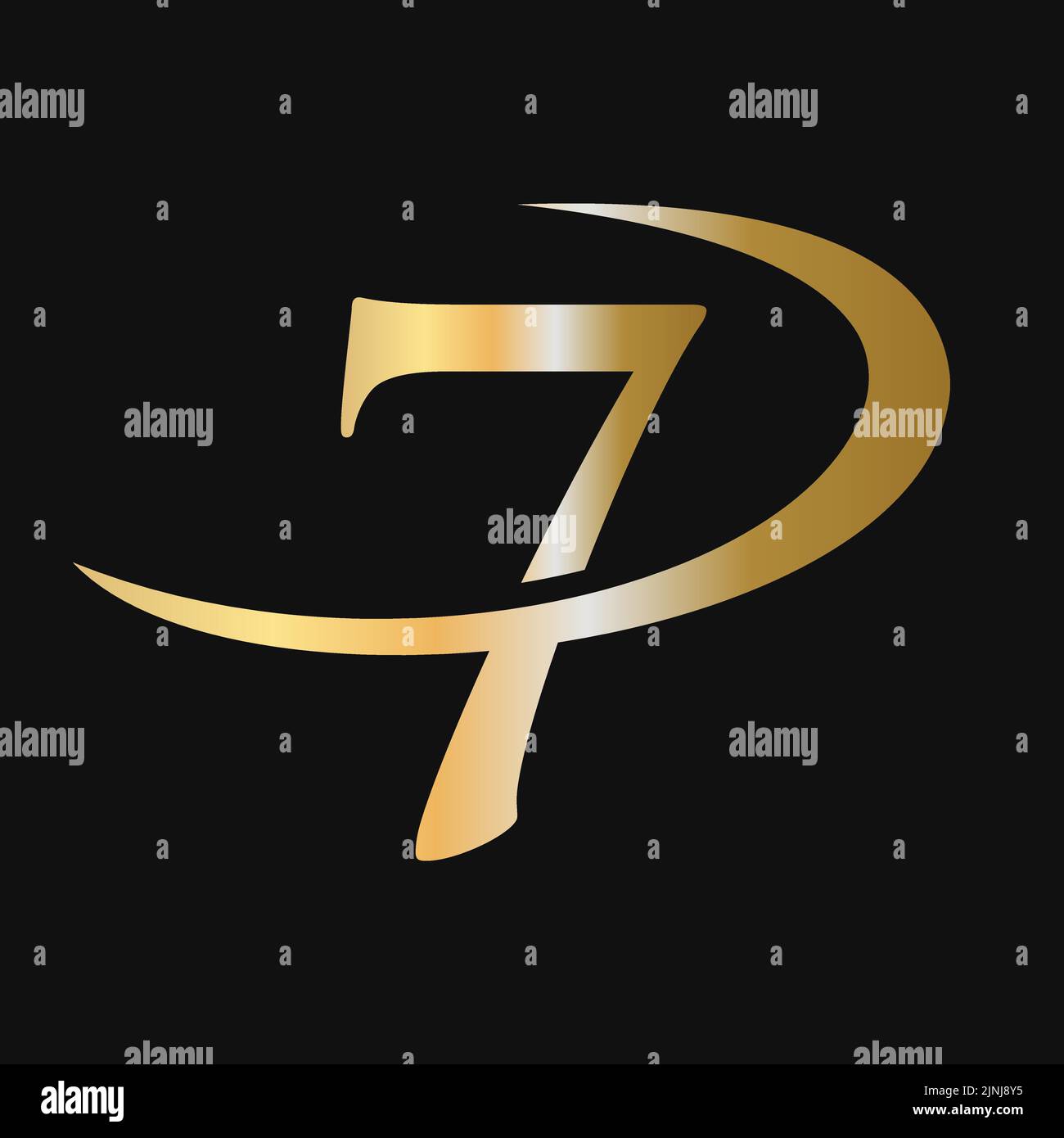 Initial Letter 7 Logo Template Vector Icon Design. 7 Letter Logotype ...