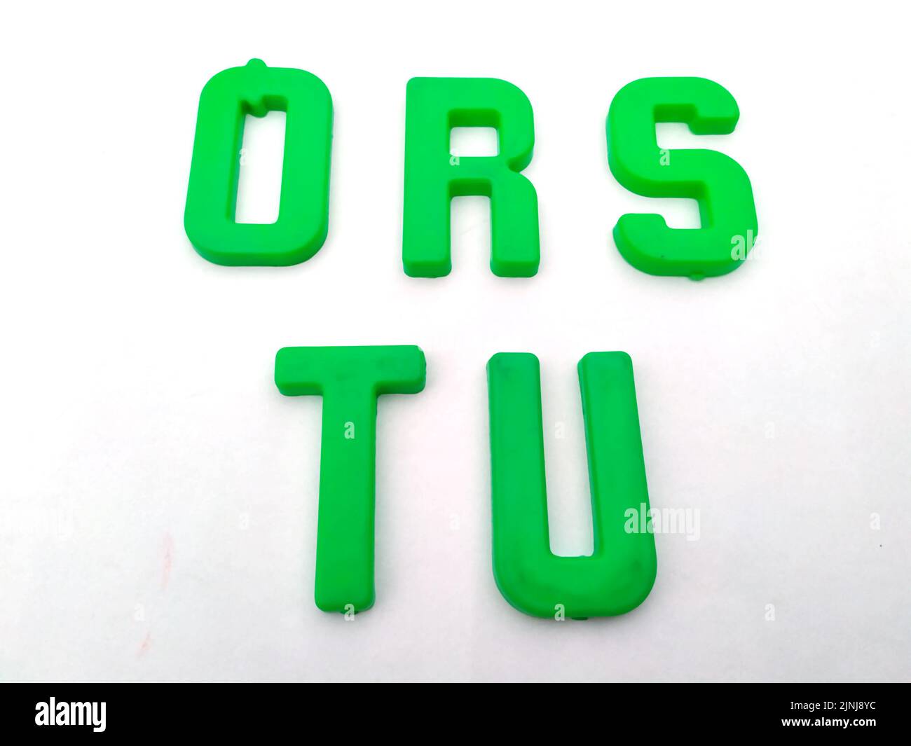 plastic letter isolated on white background Stock Photo - Alamy