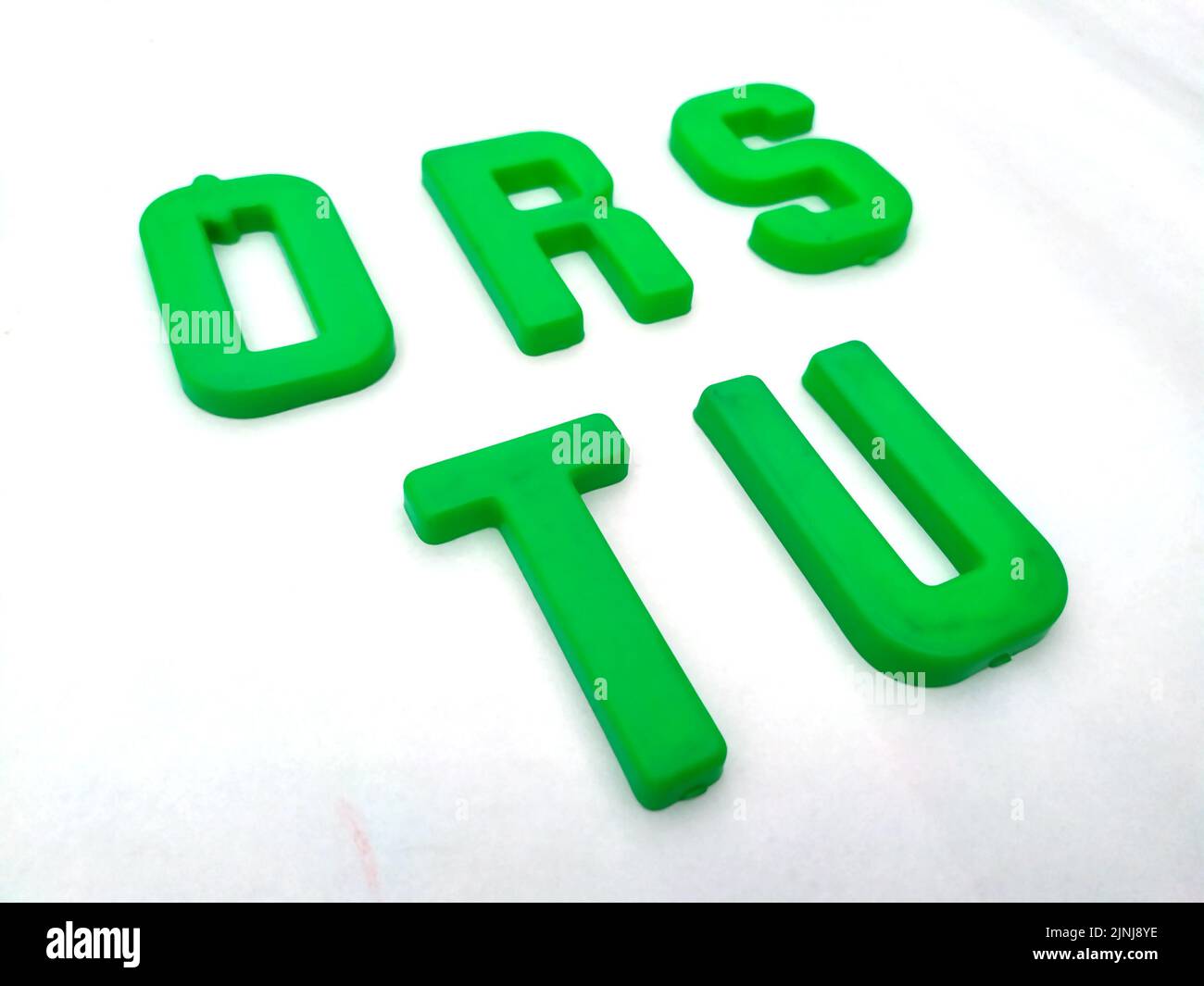 plastic letter isolated on white background Stock Photo - Alamy