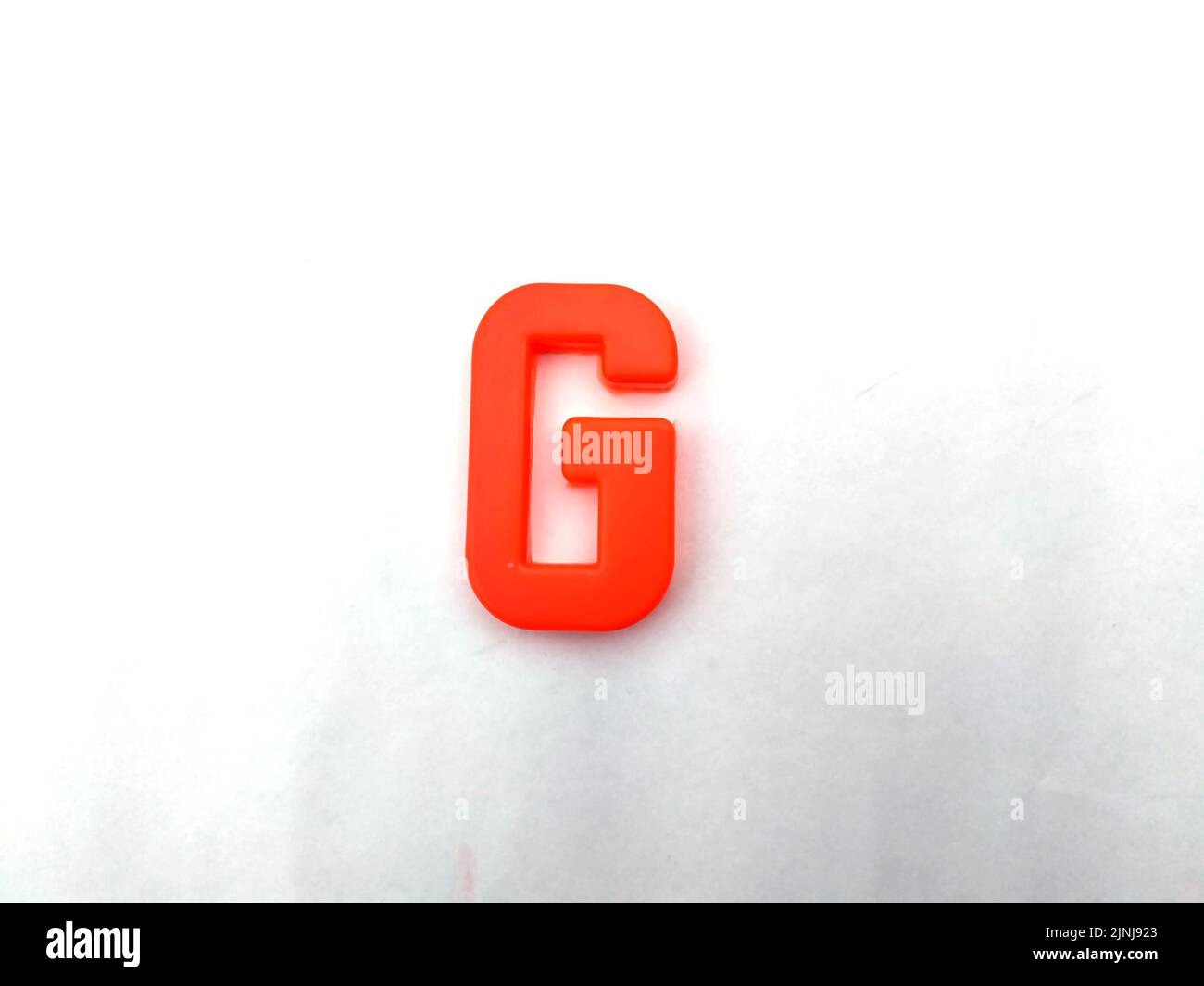 plastic letter isolated on white background Stock Photo - Alamy