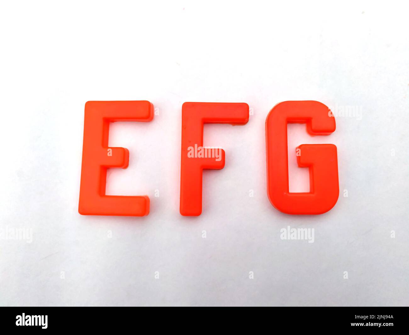 plastic letter isolated on white background Stock Photo - Alamy