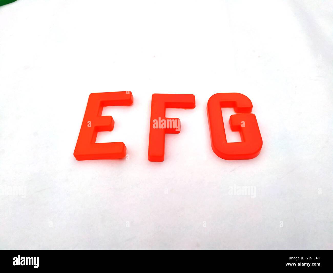 plastic letter isolated on white background Stock Photo - Alamy