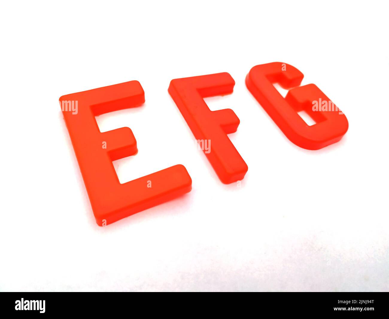plastic letter isolated on white background Stock Photo - Alamy