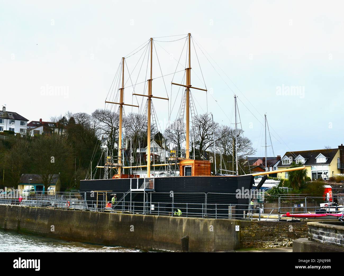 Three masted heritage schooner being built. This new build will double ...
