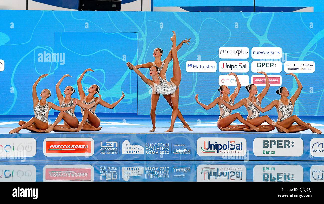 Ukraine Artistic Swimming during European Aquatics Championships, Roma ...