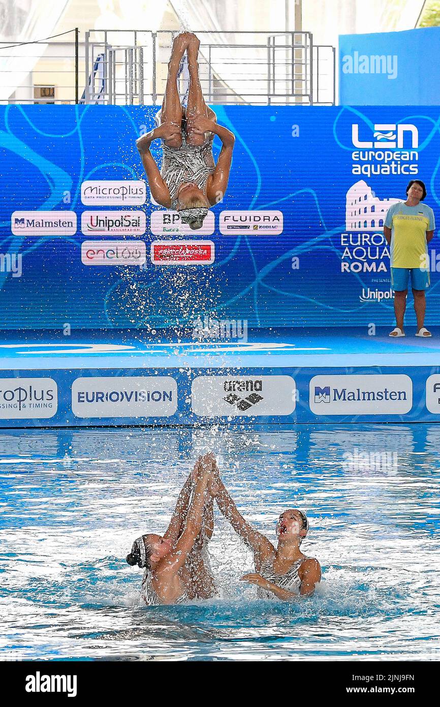 Ukraine Artistic Swimming during European Aquatics Championships, Roma ...